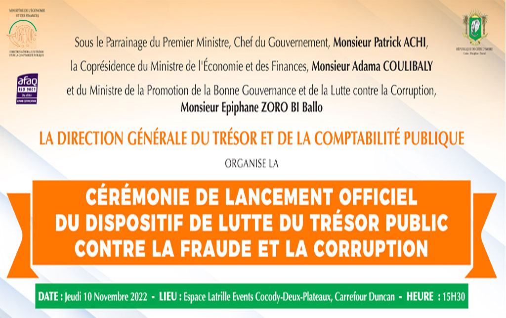 LUTTE CONTRE LA FRAUDE ET LA CORRUPTION: Le Trésor Public présente son ... LUTTE CONTRE LA FRAUDE ET LA CORRUPTION: Le Trésor Public présente son ...
